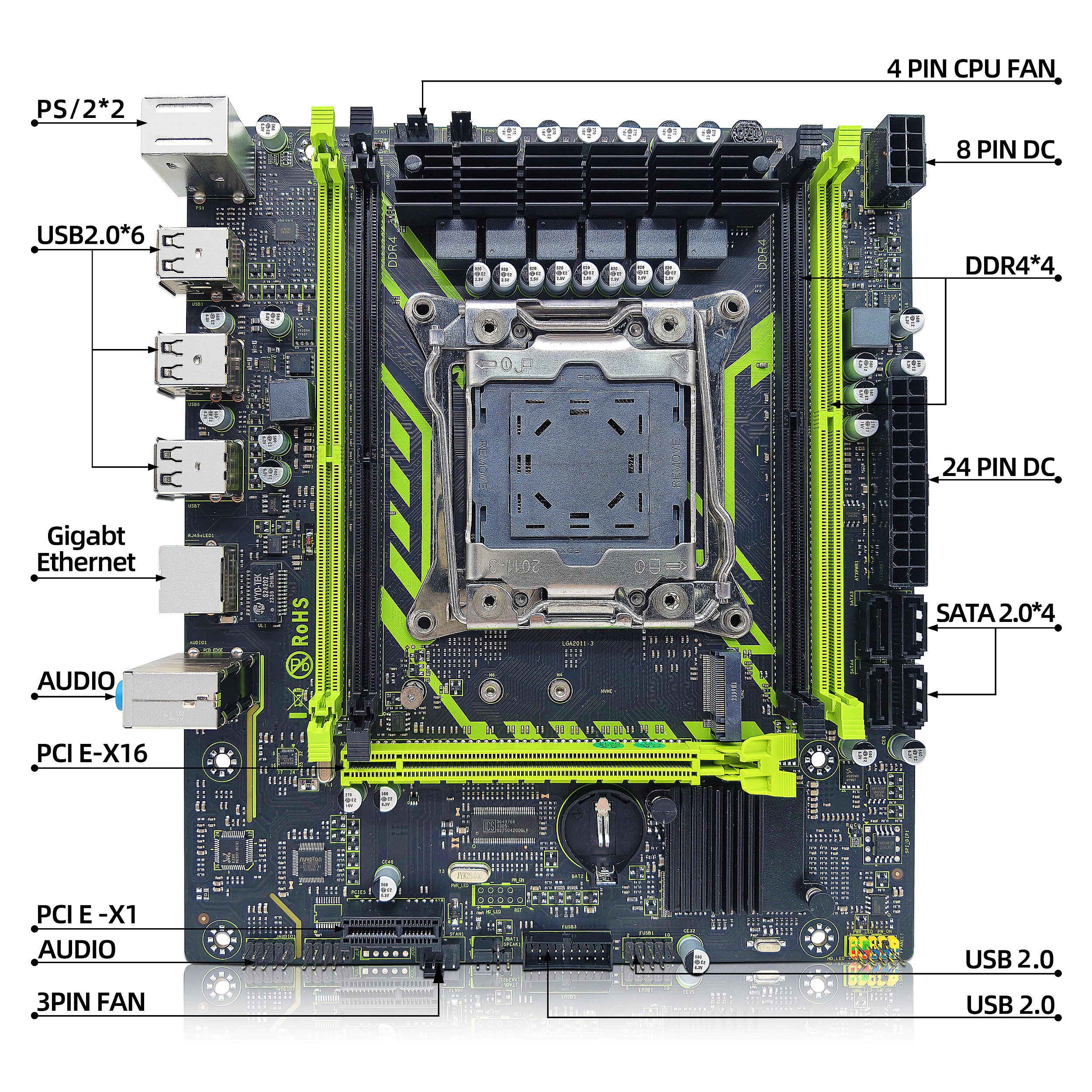 Placa Mãe ZSus X99-8D4 Para XEONS Ddr4 - IGBT SOLUTIONS