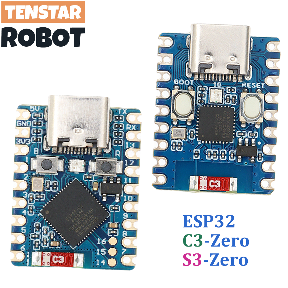 Placa de Desenvolvimento Mini ESP32-S3-Zero / ESP32-C3-Zero – WiFi + Bluetooth, Tamanho Ultra ...