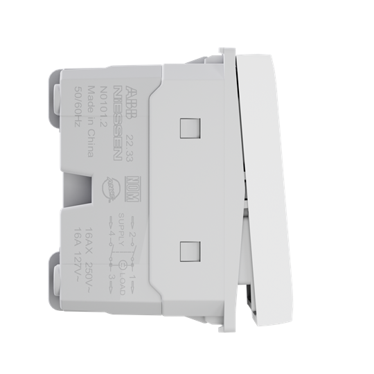 Modulo Interruptor Bipolar simples 16a 110-250v 1 modulo branco Origen n0101.2 bl - abb - HG ...