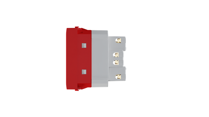 Modulo tomada 2p t 20a 110-250v 1 modulo vermelho Origen n0136.2 rj - abb - HG DISTRIBUIDORA