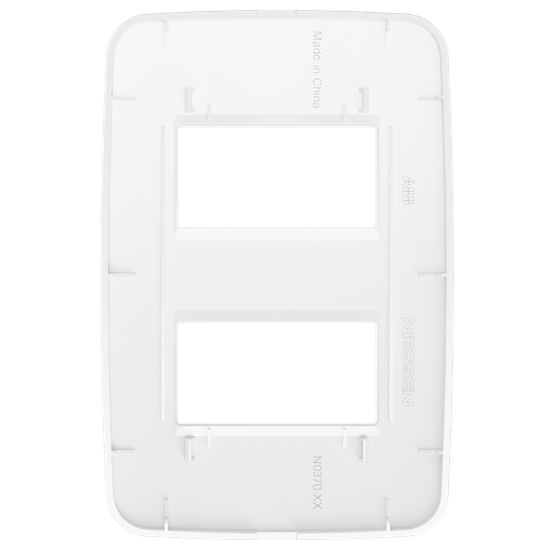 Placa 4x2 1 modulo + 1 modulo branca Origen n0371.21 bl - abb - HG DISTRIBUIDORA