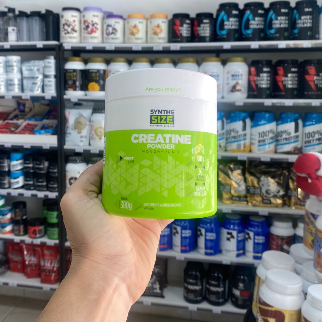Creatina Powder 300g Pote Synthesize Chark Produtos Naturais E