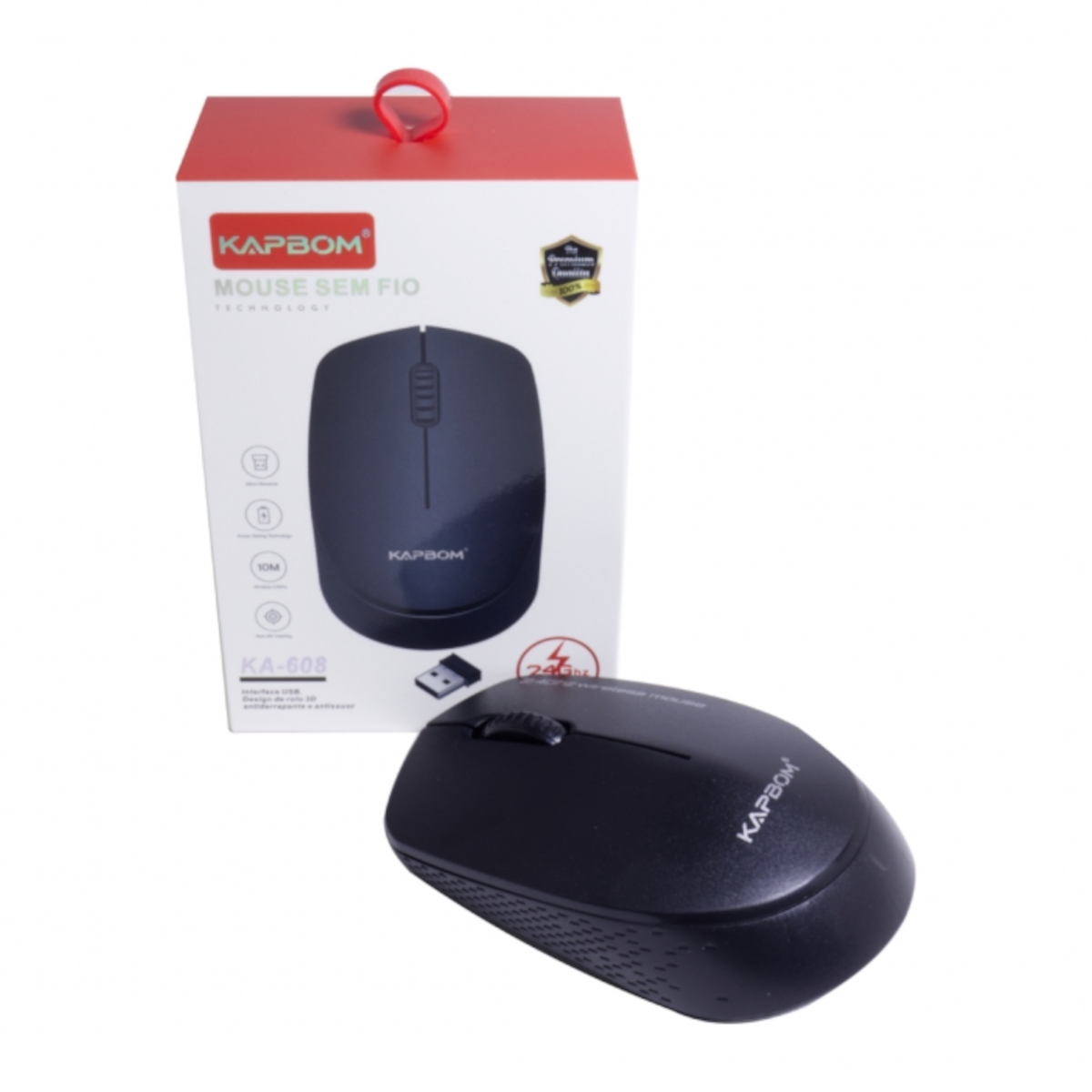 Mouse Sem Fio 1600 DPI | Kapbom - KA-608 - Barato Bazar