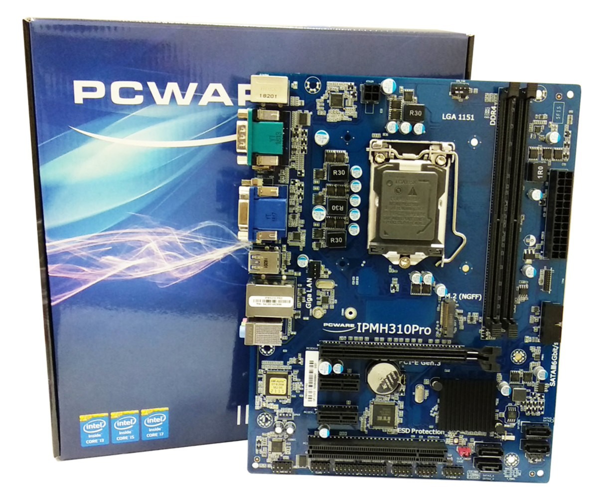 PLACA MÃE PCWARE IPMH310 Pro 1151 DDR4 HDMI DVI VGA M.2 USB 3.1 - Casa ...