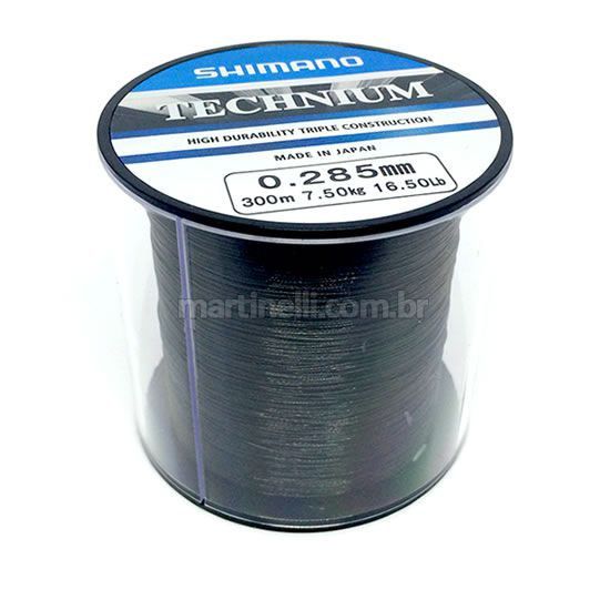 Linha Monofilamento Shimano Technium 0,255mm 6,1 kg 300m - Loja ...