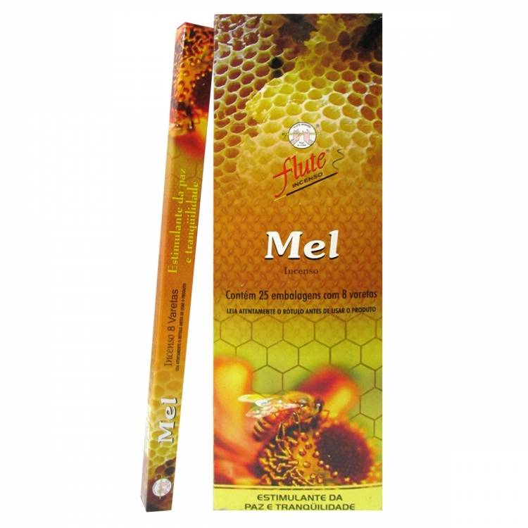 Incenso Flute Tradicional - Mel: Estimulante da Paz e Tranquilidade ...