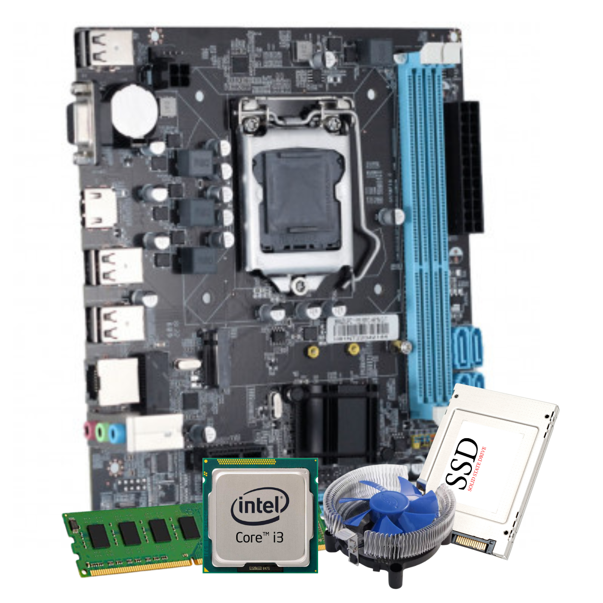 PC Core i3 4ª Geração, 16GB DDR3, SSD 240GB - Desempenho e Velocidade ...