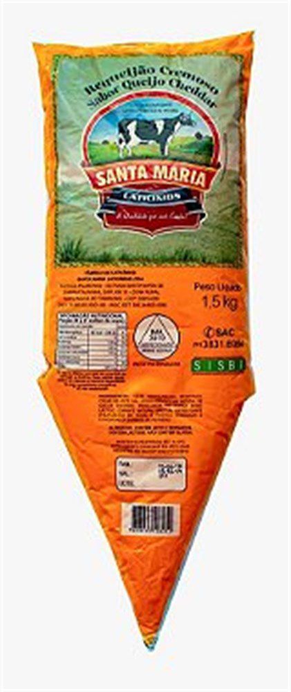 Cheddar Cremoso Premium Bisnaga 1,5 kg - Santa Maria - Rara ...