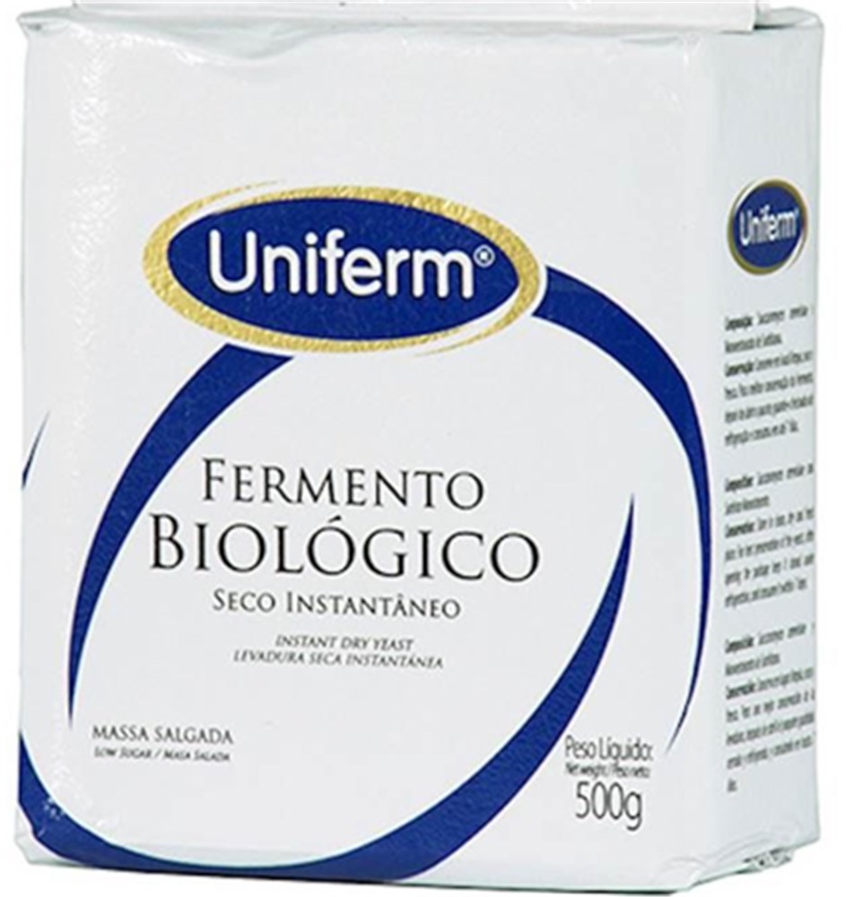 Fermento Biológico Seco Instantâneo Salgado Pacote 500 g - Uniferm ...