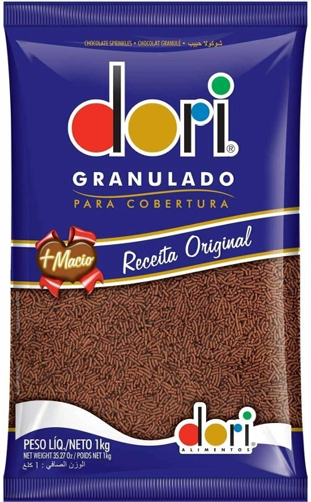 Chocolate Granulado ao Leite Pacote 1,01 kg - Dori - Rara Distribuidora ...