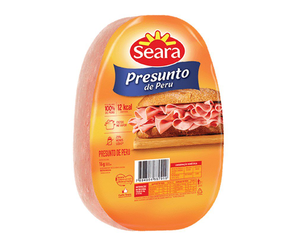 Presunto Cozido Peça por kg - Seara - Rara Distribuidora de Alimentos