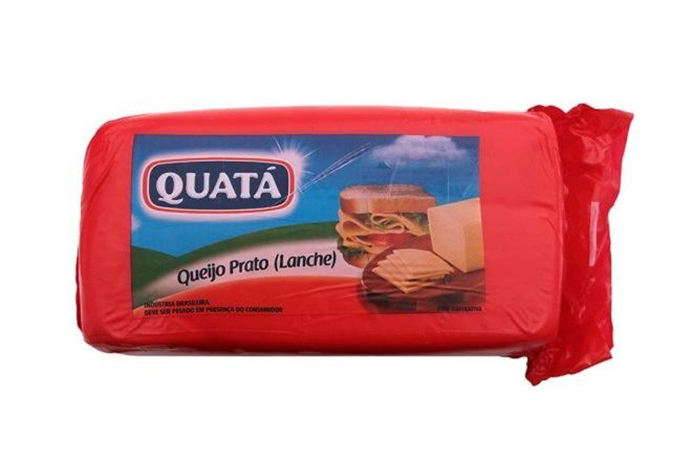 Queijo Prato Peça por kg - Quatá - Rara Distribuidora de Alimentos