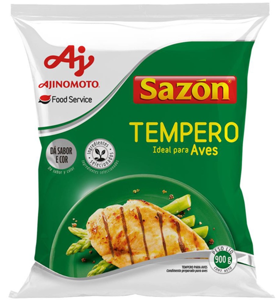 Sazon Tempero Verde Aves - Pacote 900 g - Ajinomoto - Rara ...
