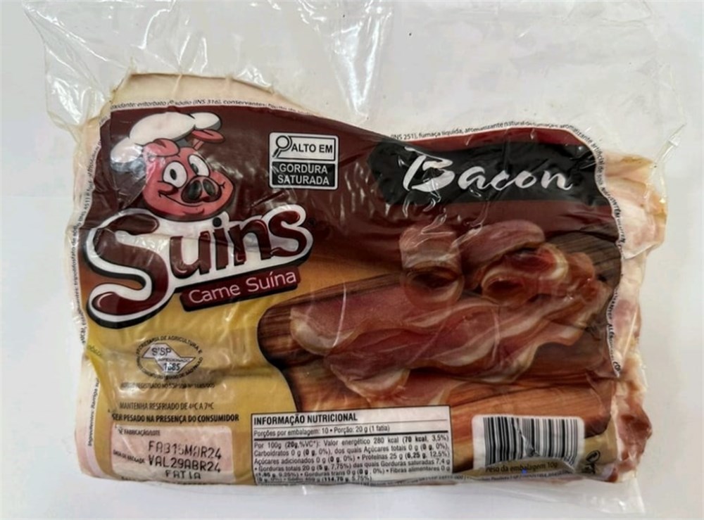 Bacon Fatiado Medalhão (Barriga) Pacote 1 kg - Suins - Rara ...