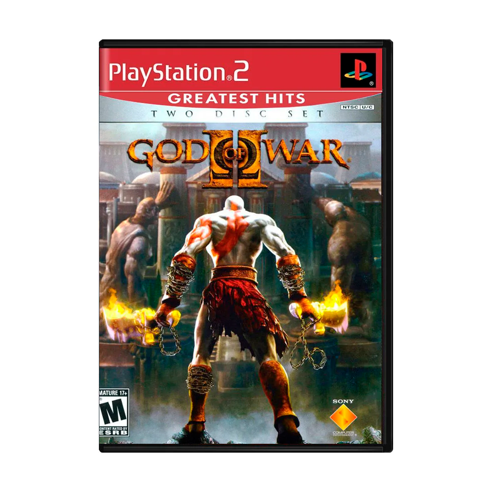 Jogo God Of War II Two Disc Set Greatest Hits PS2 Game Shark Store