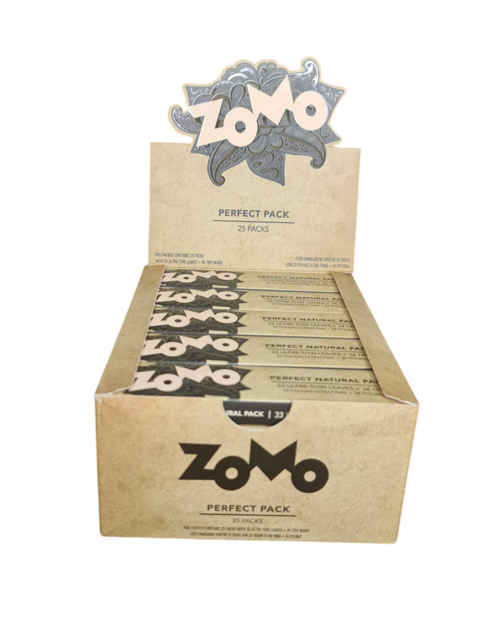 Seda Zomo Perfect Pack Brown com piteira - Vende demais