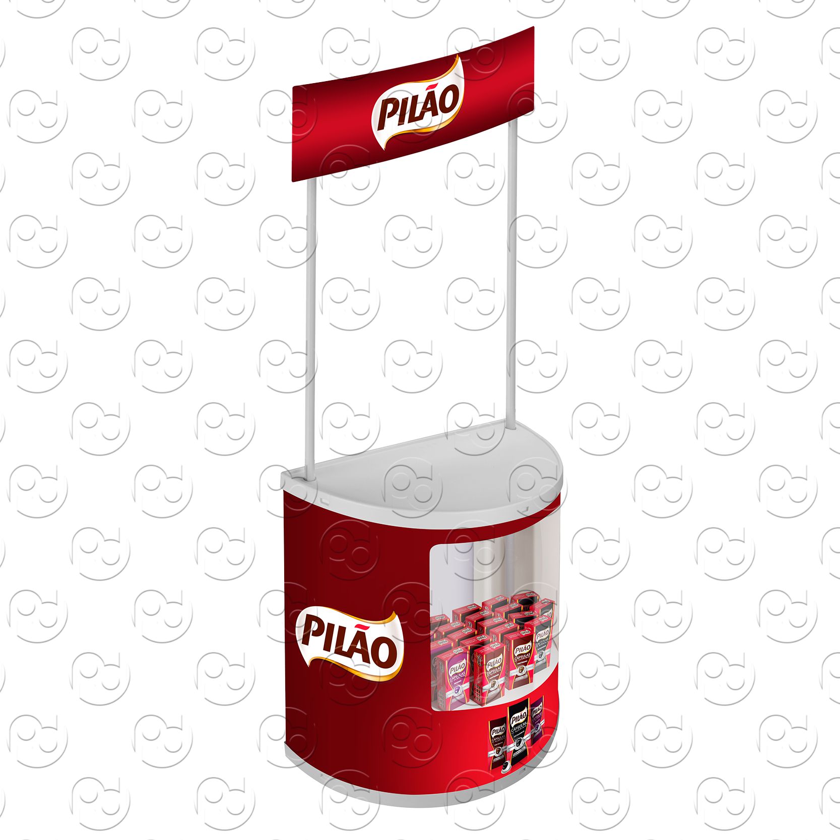 Balcão Promocional Redondo | Vitrine - Promo Display | Balcões ...