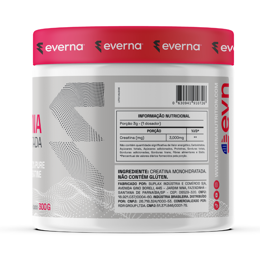 Creatina 100% pura Everna nutrition - Everna Nutrition Brasil