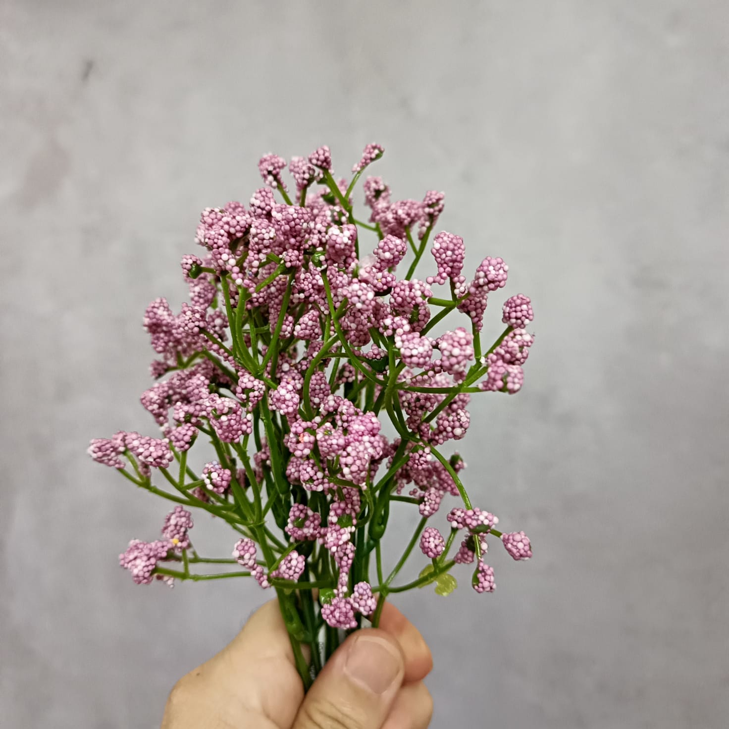 Mini Buquê Mosquitinho Gipso Artificial – 30cm - FINACOR - Flores ...