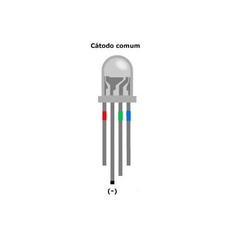 Led RGB Catodo Comum 5mm - Eletrônica Cuiabá