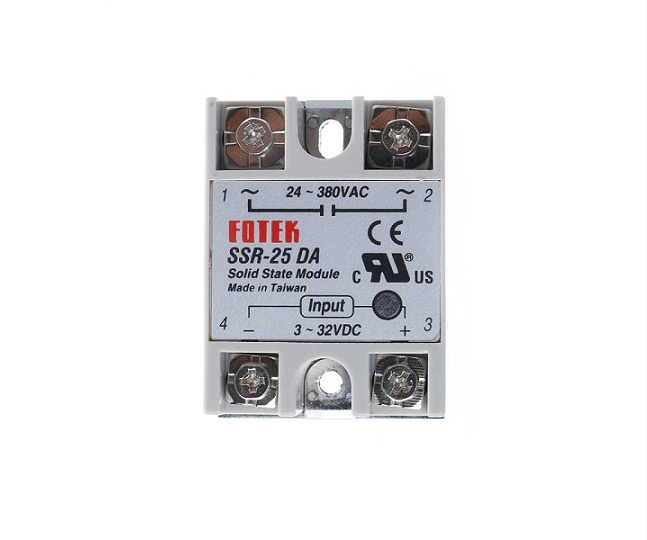 Relé de estado Sólido SSR-25DA 25A 380V 3-32V - Eletrônica Cuiabá