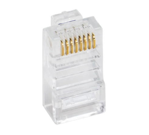 Conector RJ45 5+ Macho Passagem 8x8 Cat.5 - Eletrônica Cuiabá