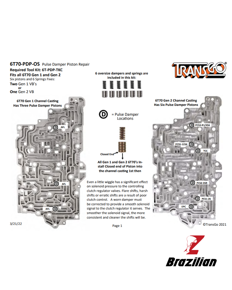 KIT DE FERRAMENTA UNIVERSAL PARA ACUMULADOR 6T40/6T70 TRANSGO ...