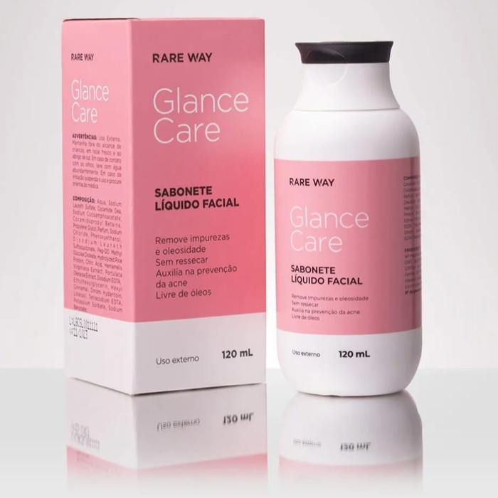 Sabonete Líquido Facial Glance – Rare Way 120ml - MD STORE Sabonete Líquido Facial Glance – Rare Way 120ml - MD STORE