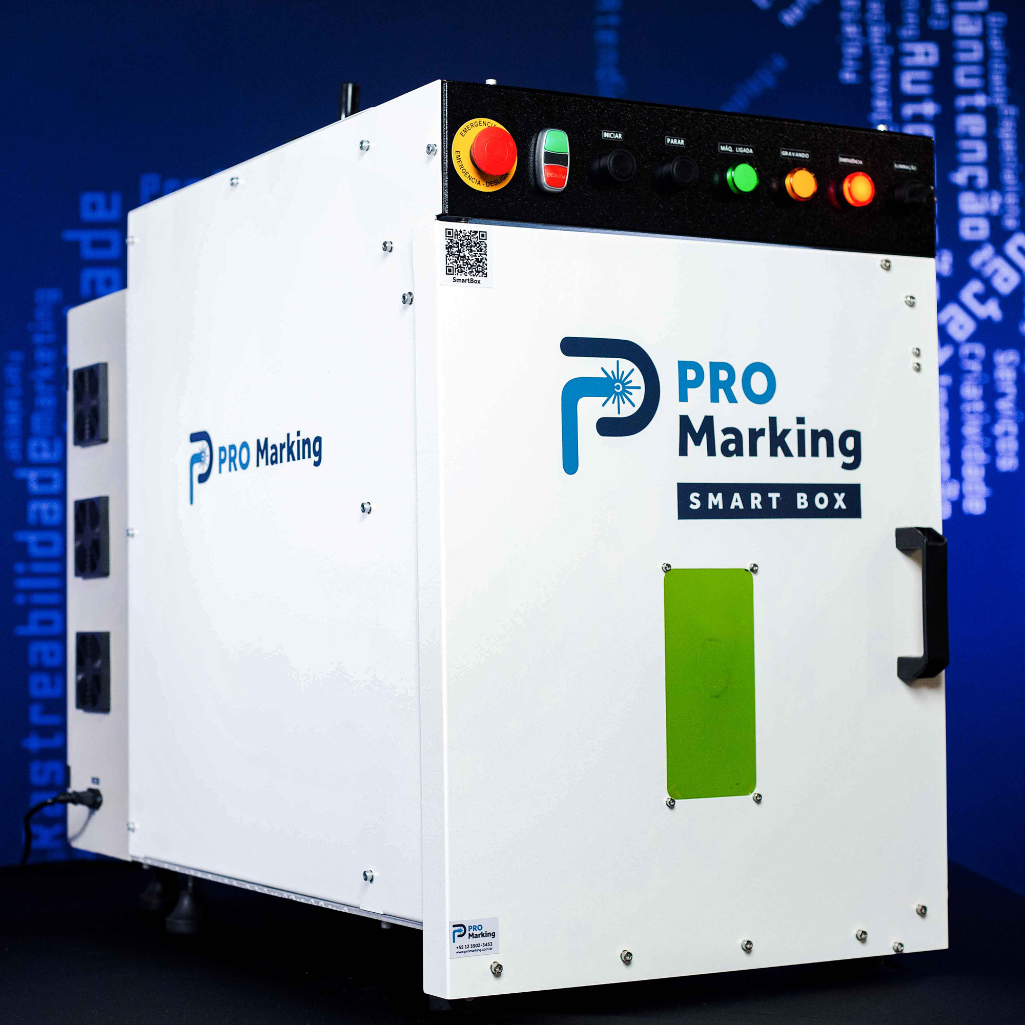 Máquina de gravação a laser fibra - SmartBox cabinada NR12 - Loja - PRO ...
