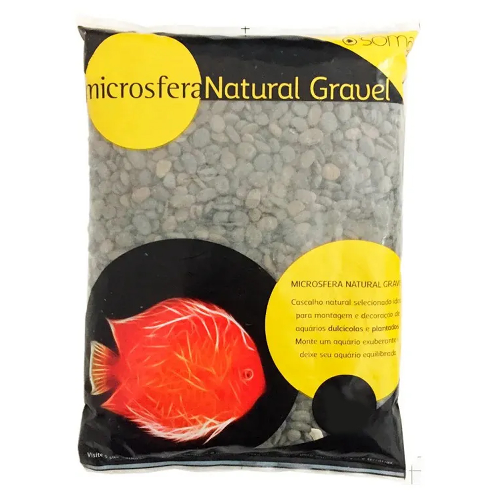 SUBSTRATO SOMA MICROSFERA NATURAL GRAVEL PEBBLE BLACK (3-5mm) - 5KG - Pet Hobby