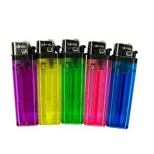 Isqueiro Transparente Grande - CORES - DankHouse HeadShop BH