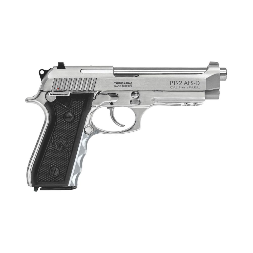 Pistola Taurus PT92 AFS-D 9mm - INOX - Usina da Pesca