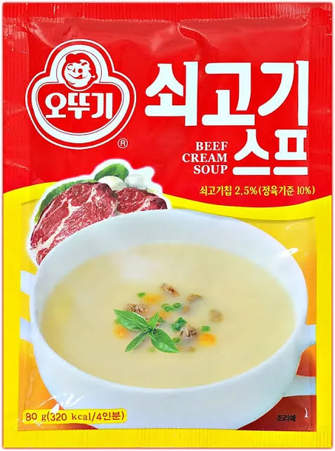 Sopa Coreana Instantânea de Carne - Beef Cream Soup Ottogi 80g - Chiba ...