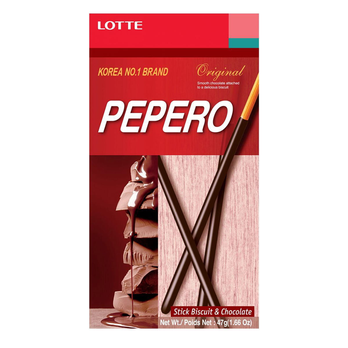 Kit 3 Peperos Coreano- Chocolate Original 47g - Chiba Oriental