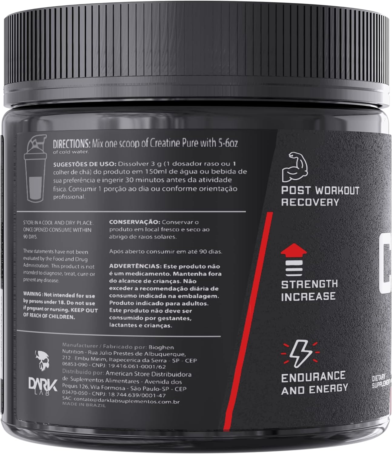 creatina, darklab - eightfuel