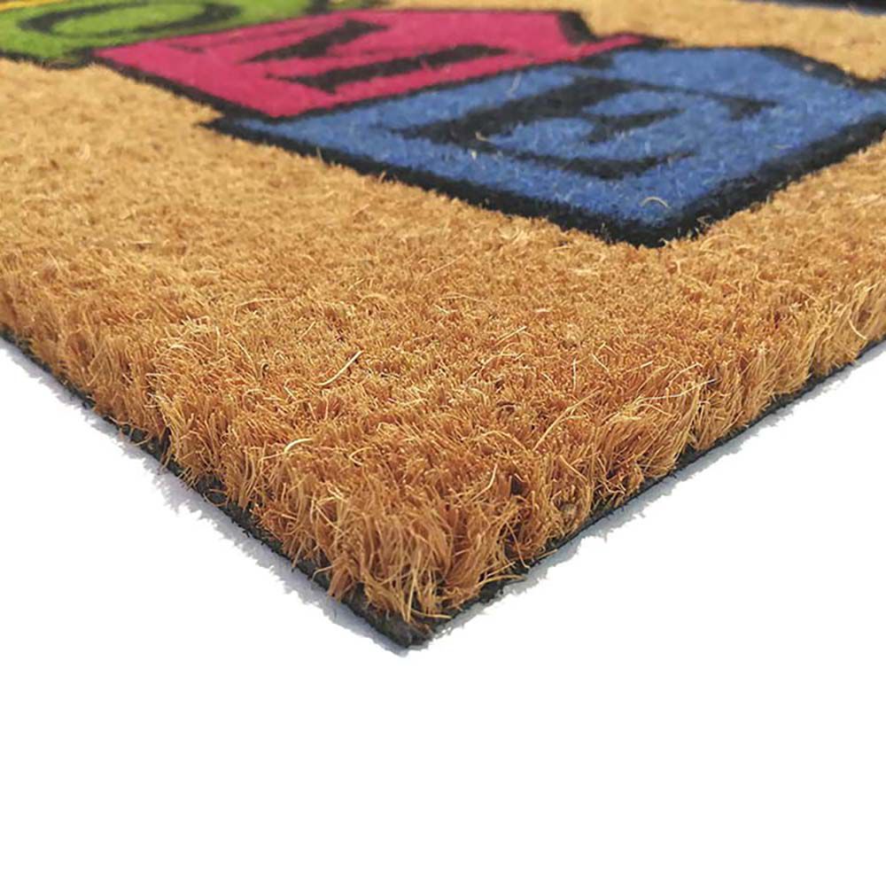 Capacho Fibra de Coco Estampado 06 - 0,33X0,60M - Edantex - Casa & Tapete