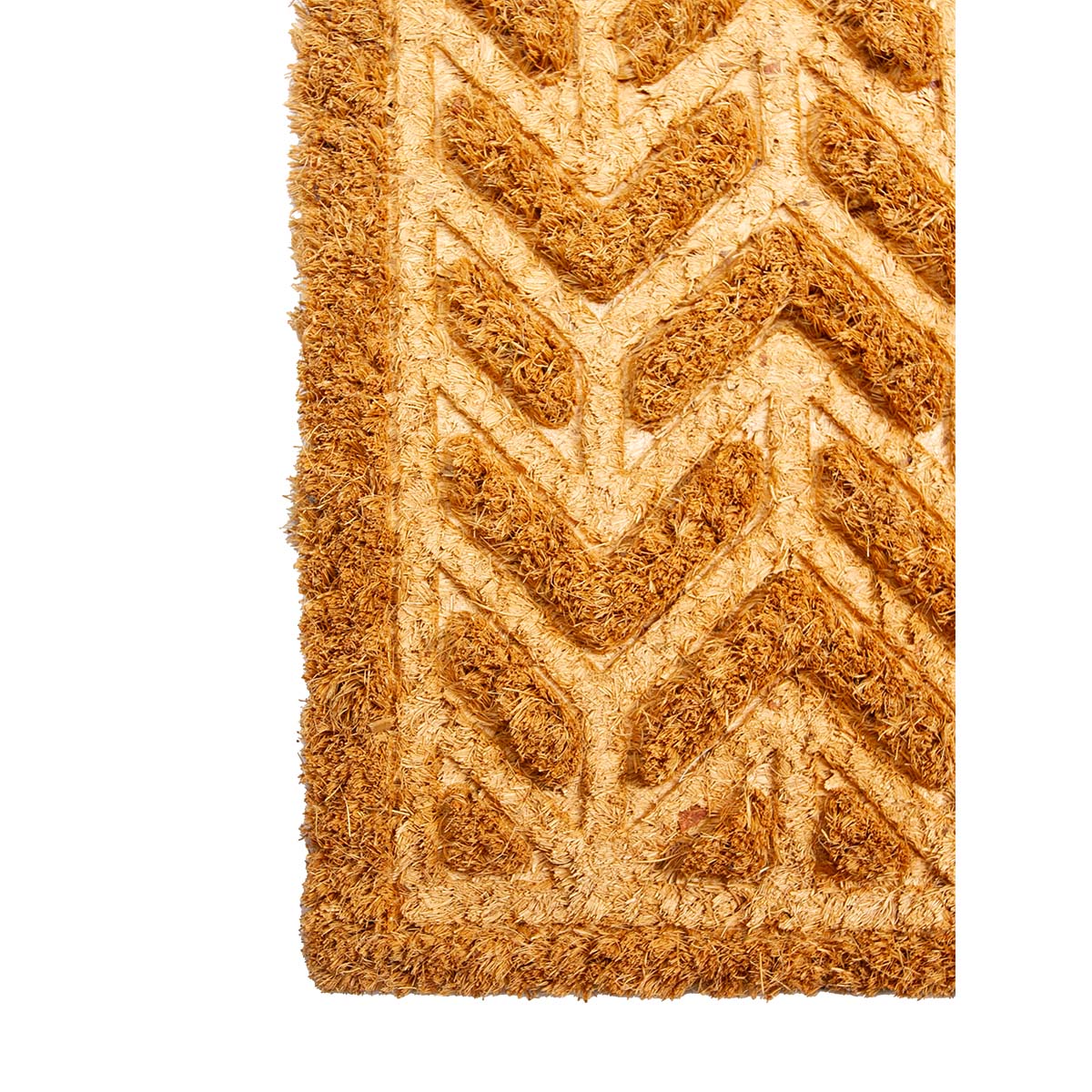 Capacho Fibra de Coco Ruby 23 Bege 0,33X0,60M - Casa & Tapete