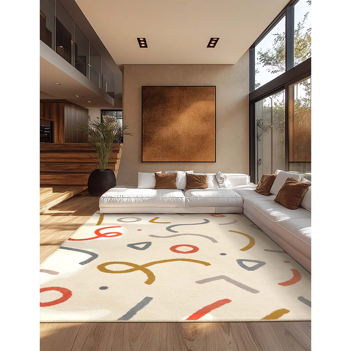 Tapete Infantil Juvenil Vibe Belle 1,00X1,50M São Carlos - Casa & Tapete