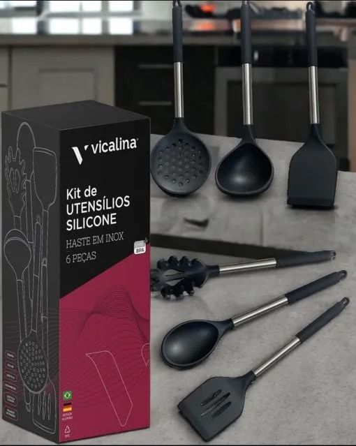 Kit Panelas Vicalina Alemã Ceramica Completo Com Utensilios - Pro Tech ...