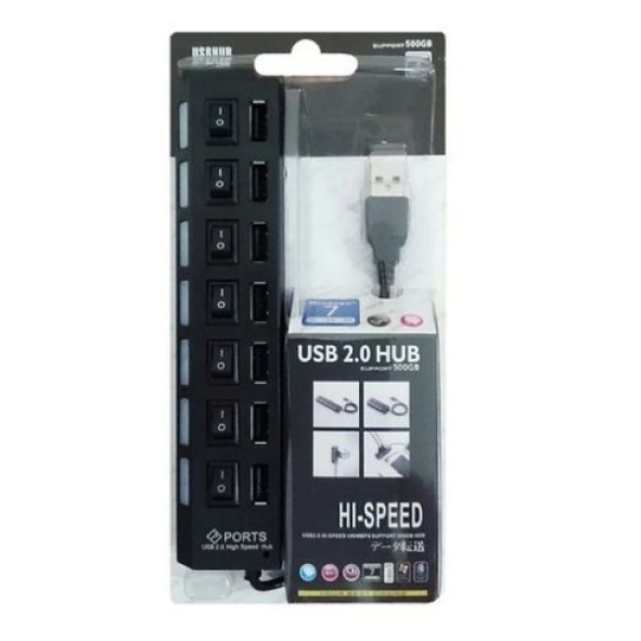 USB Super HUB 7 portas 2.0 HI-SPEED 6918800546 - Asqui Imports ...