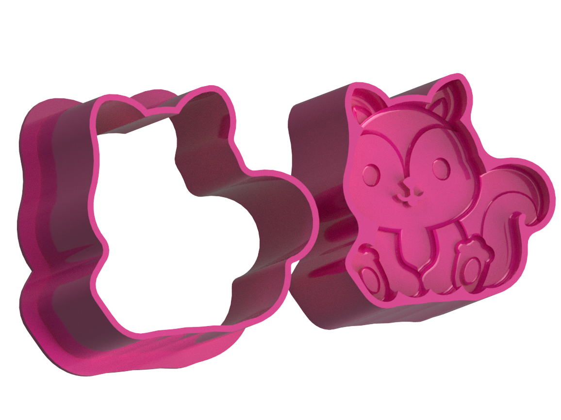 Bosque 2 (Raposa, Guaxinim, Cervo e Esquilo) - Ejetor Modelador para ...