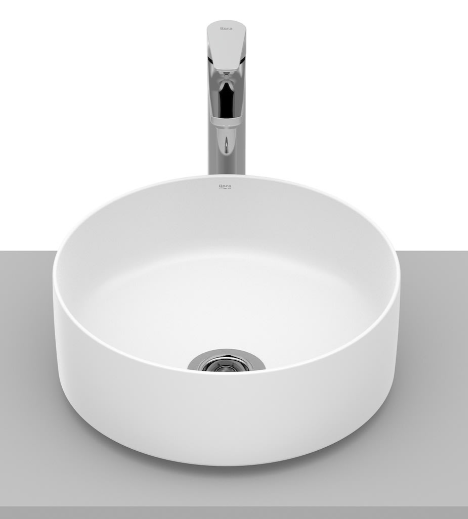 Cuba de Apoio 37x37cm Inspira Round Branco Matte - Roca - A32752362B ...