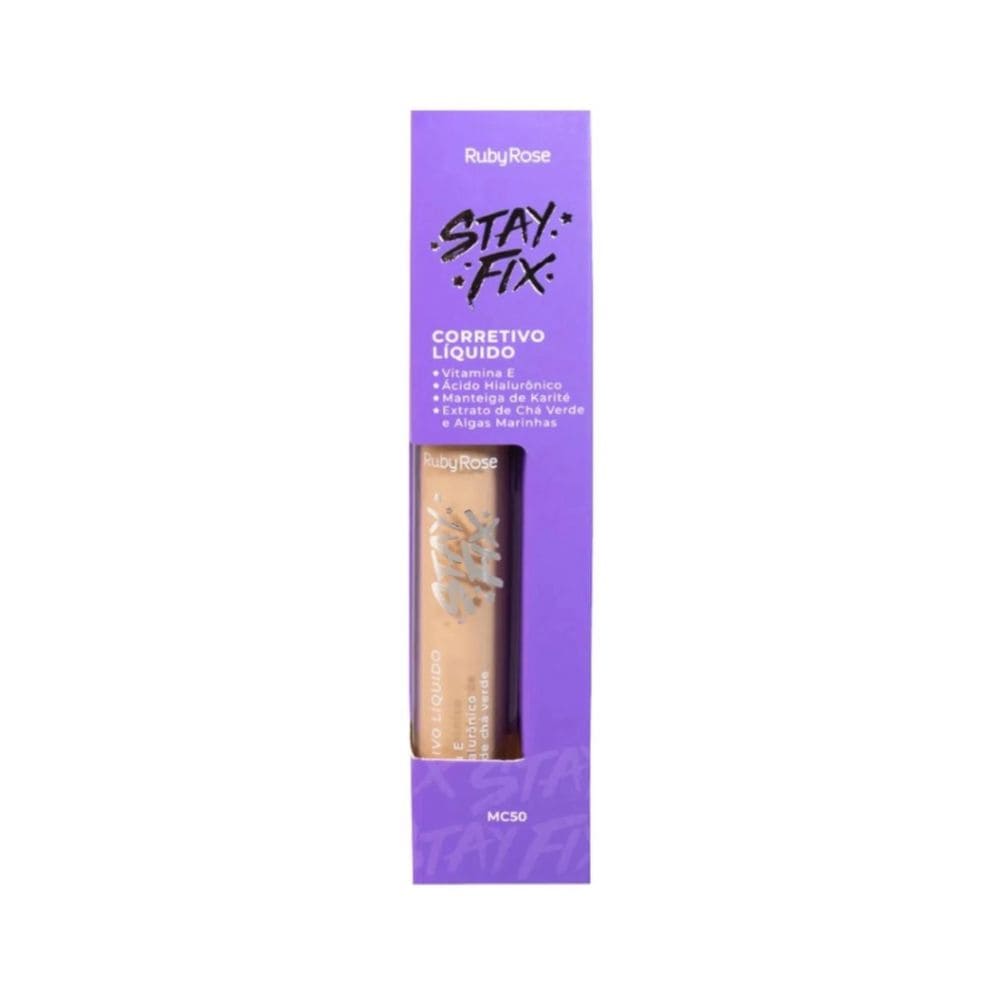 Corretivo Liquido Stay Fix Ruby Rose MC50 3,9ml - La Rosée Cosméticos