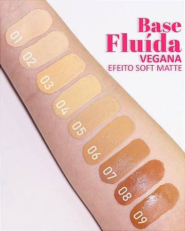 Base Fluída Vegana Miss Lary - May Makeup Cosméticos