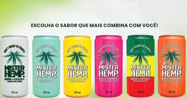 Energético Mister Hemp Larica de Limão Lata 473ml - Armazem Campineiro