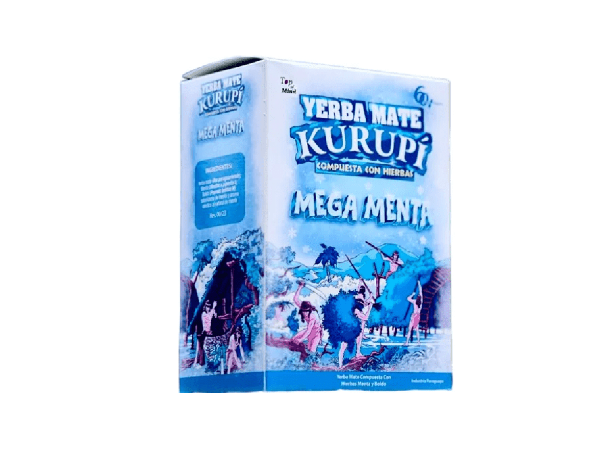Erva Yerba Mate Kurupi Mega Menta 500gr - Armazem Campineiro