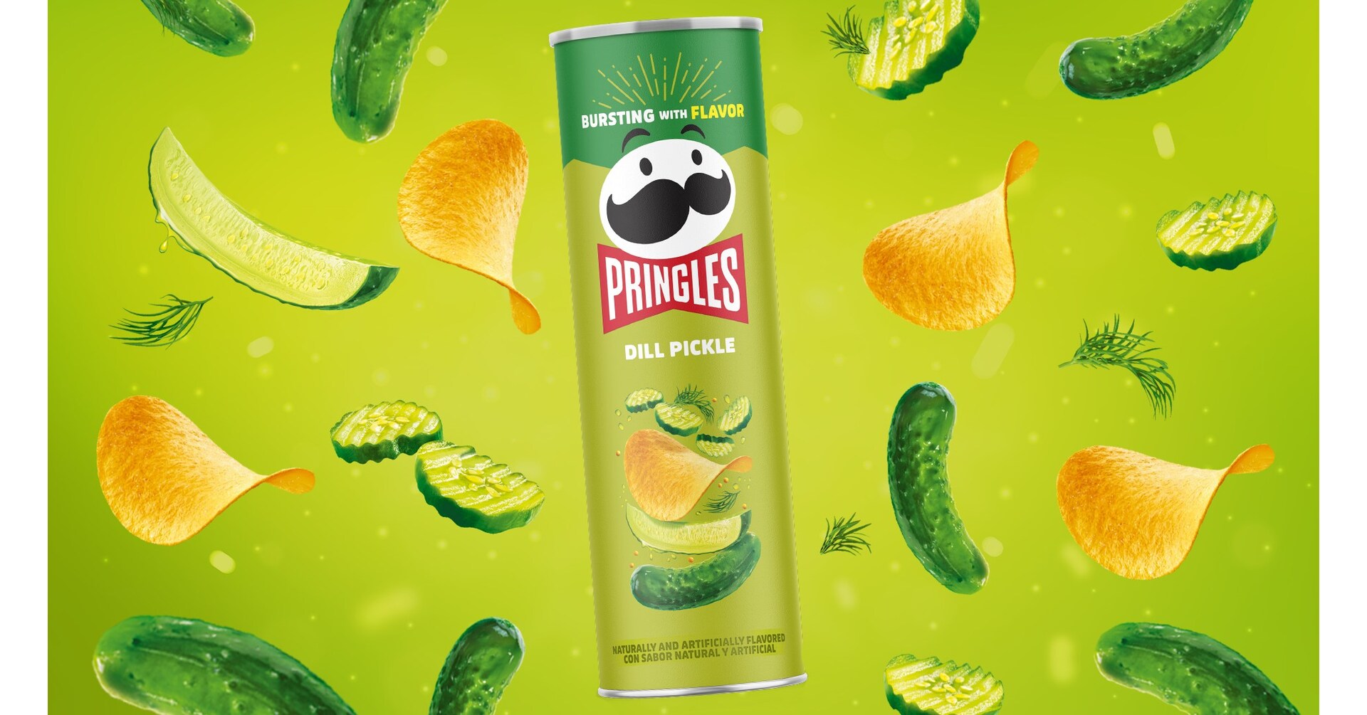 Batata Pringles Dill Pickle Importada 158g - Armazem Campineiro