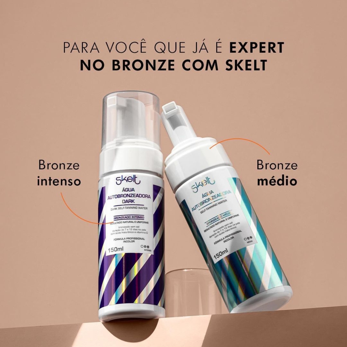 Skelt Agua Autobronzeadora 150ml - Lojas99