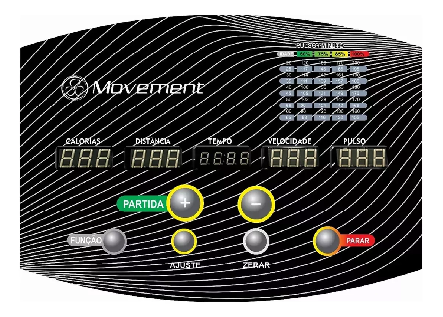 Kit Reparo Placa Painel Adaptar Esteira Movement Lx 160 G3 - TECHFIT ...