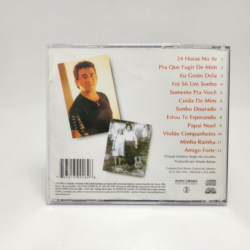 Cd Amado Batista - 24 Horas No Ar 1996 - Baú Musical